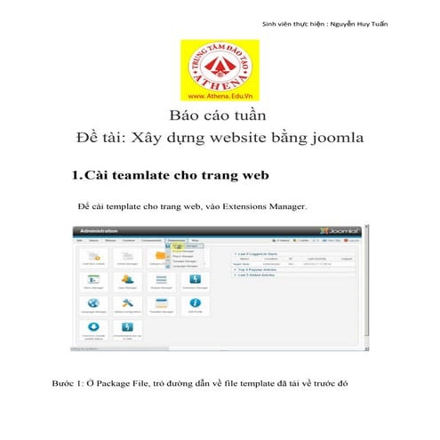 Cai dat teamplate | DOC