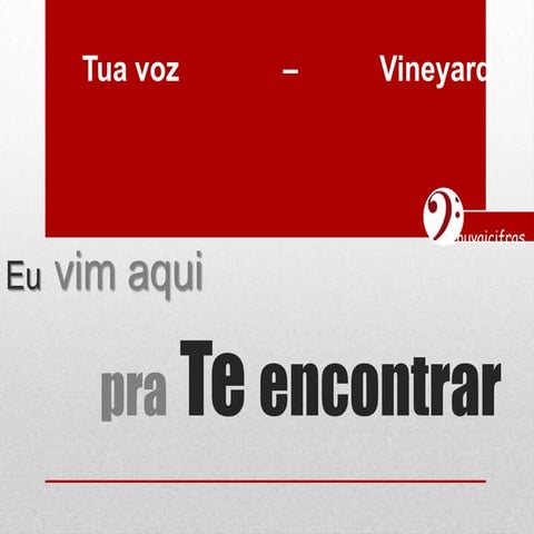 Tua voz - Vineyard | PPTX