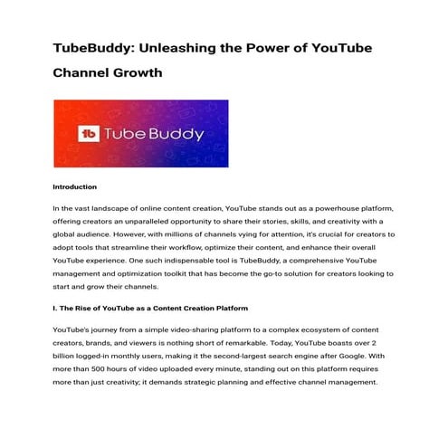 TubeBuddy_ Unleashing the Power of YouTube Channel Growth (1).pdf