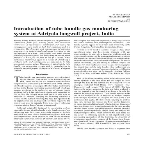 Tube bundle gas monitoring system | PDF | Commodities | Economy