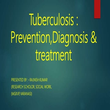 Tuberculosis at glance | PPT