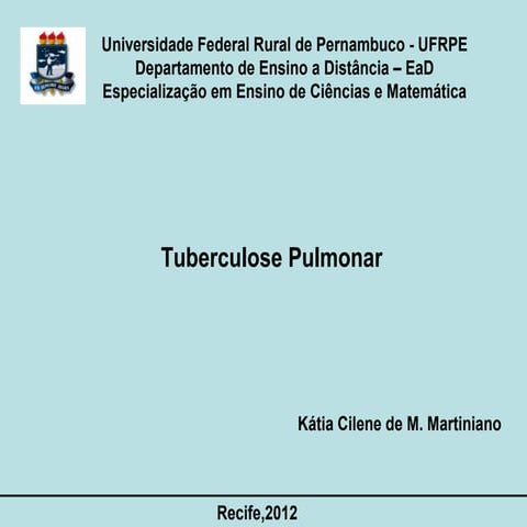Tuberculose | PPTX