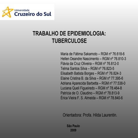 Tuberculose | PPTX