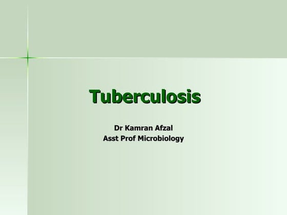 Tuberculosis presentation | PPT | Lung and Respiratory Health ...