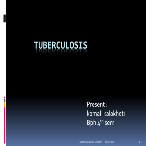Tuberculosis | PPT