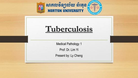 Tuberculosis presentation | PPT | Lung and Respiratory Health ...