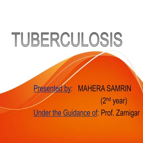 TUBERCULOSIS power point presentation document | PPT