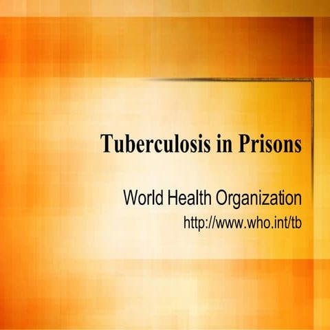 TB in prisons | PPT