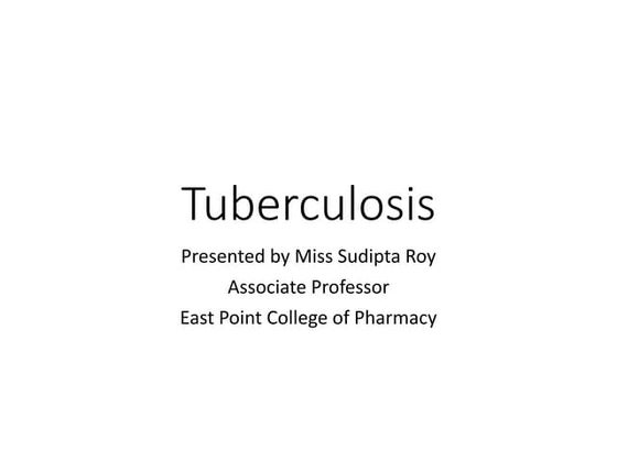 TUBERCULOSIS presentation by Almeen Ansari. | PPT