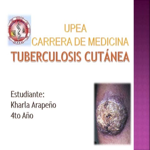 Tuberculosis Cutanea Ppt