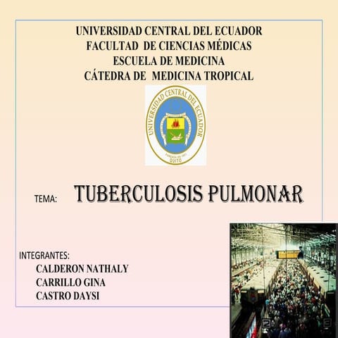 Tuberculosis exposicion | PPT
