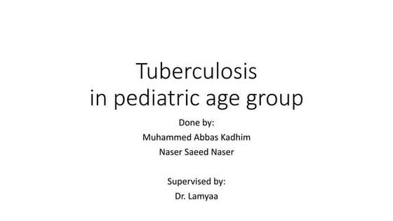 Pulmonary tuberculosis | PDF