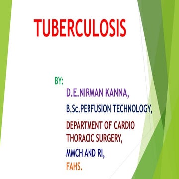 Tuberculosis | PPTX