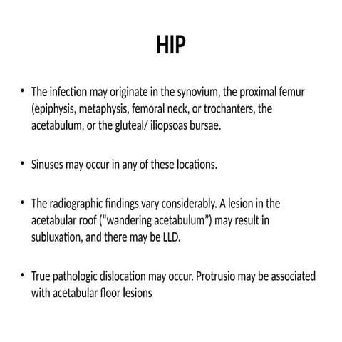 TUBERCULOSIS OF THE JOINTS PRESENTATIONS | PPTX