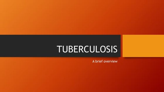 Tuberculosis slide : 2024/2025 PowerPoint | PPT