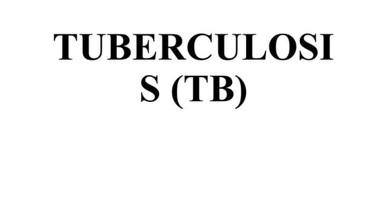 Pathology of Tuberculosis, pathogenesis of Tuberculosis | PPT