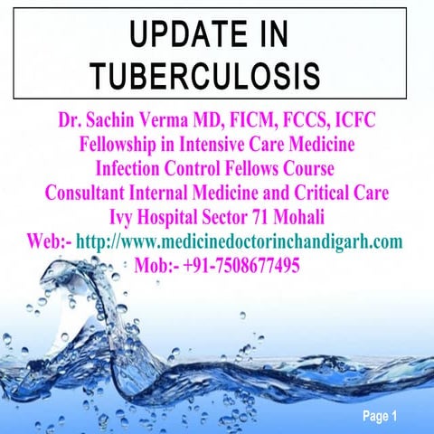 Tuberculosis update | PPT