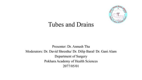 Different types of drains in surgery.ppt | Lung and Respiratory Health ...