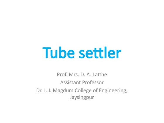 Sedimentation ( Settling ) Defination, Types, Design | PPTX | Chemistry ...