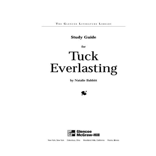 Tuck evelasting guide | PDF
