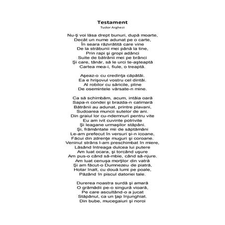 Tudor Arghezi - Testament.docx