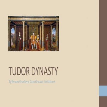 Tudor dynasty | PPTX