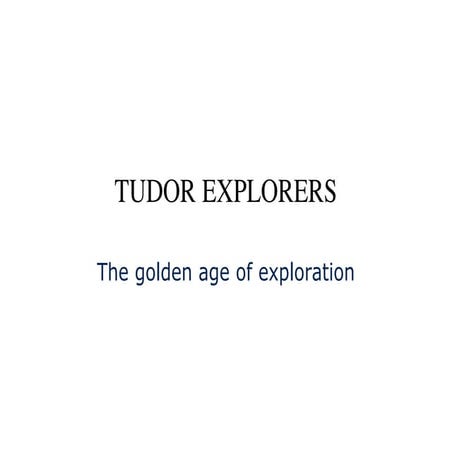 Tudor explorers | PDF
