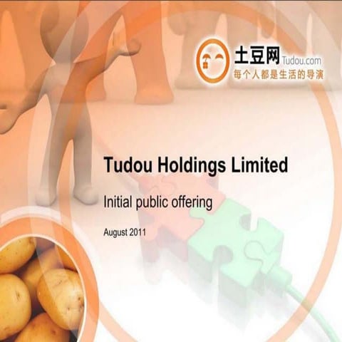 Tudou IPO Road Show Slideshare | PDF | Internet | Computing