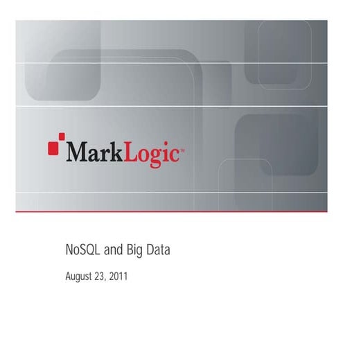 NoSQL and Big Data – Unlocking the Power of Unstructured Information ...