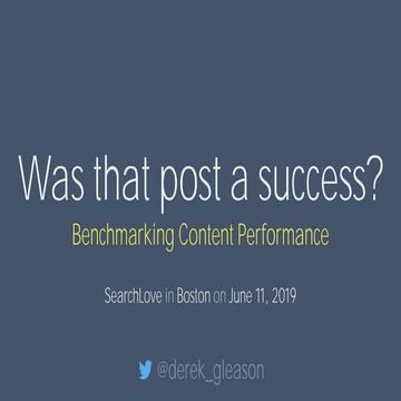The Story of a Redesign - Aaron Weyenberg - SearchLove 2014 | PDF