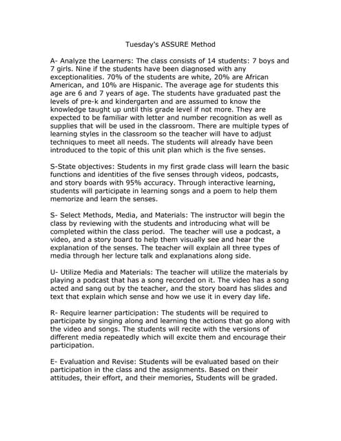 Monday lesson plan | PDF