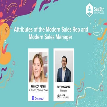 Attributes of the Modern Sales Rep and Modern Sales Manager | PPT