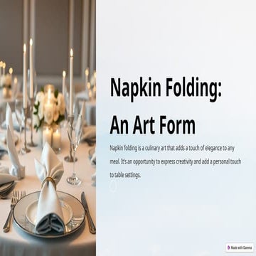 Different types of table napkin | PPTX