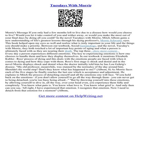 Tuesdays with Morrie | PPTX