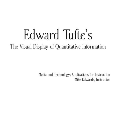 Tufte visual display-1 | PDF