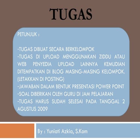 Tugas | PPT