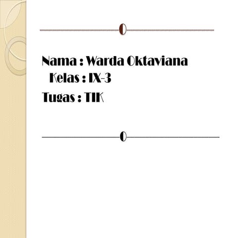 Tugas TIK kelas IX bab 4 dan % | PPTX