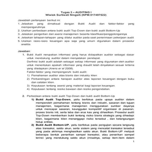 Tugas auditing 1 | DOCX