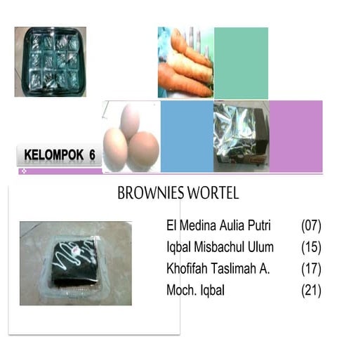 Tugas PKW - Brownies Wortel | PPT | Free Download
