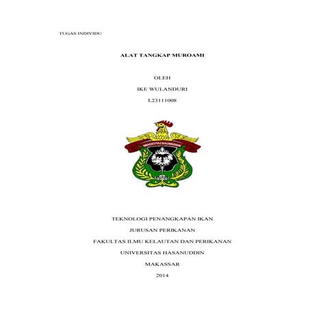 KRITERIA KERAMAHAN ALAT TANGKAP MUROAMI | DOCX