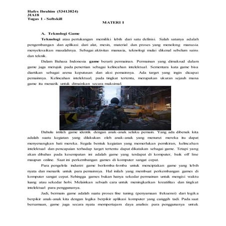 Tugas 1 softskill | PDF