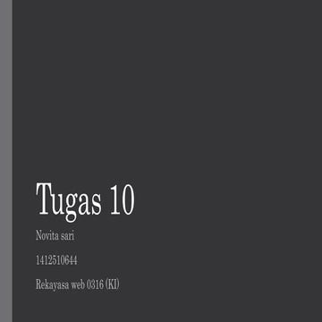 Tugas 10 | PPT