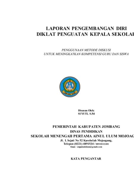 Laporan On The Job TRaining PM KS Siti Hikmah.pdf