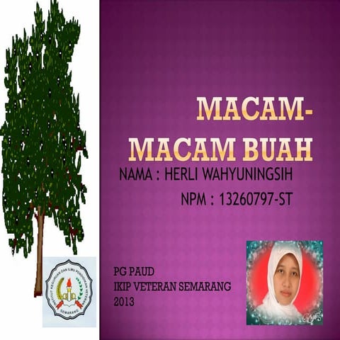 Tugas 1 mcm mcm buah. herli | PPT