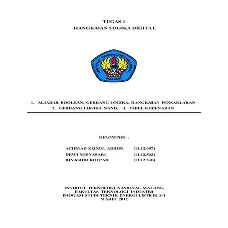rangkaian logika digital | DOCX