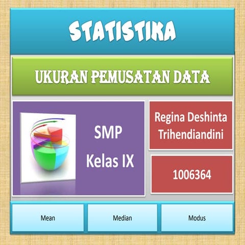 Statistik (ukuran pemusatan data mean, median dan modus). pptx | PPTX