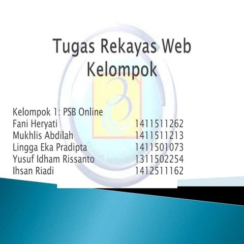 Tugas 1 rekayas web kelompok | PPTX