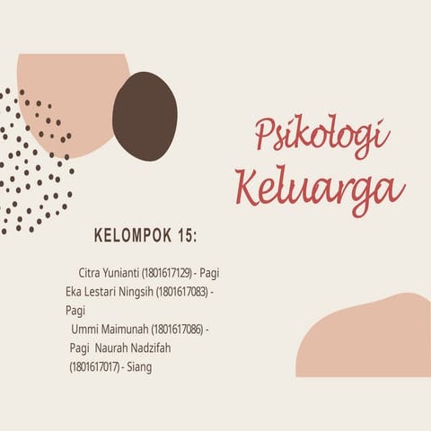 Tugas 1 Resume Psikologi Keluarga_Kelompok 15 | PPTX