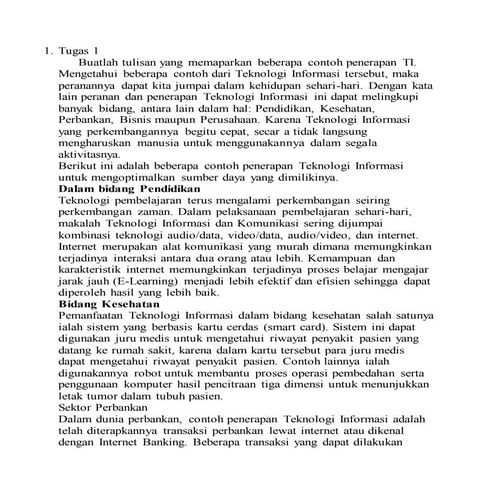 Tugas 1 TI | PDF