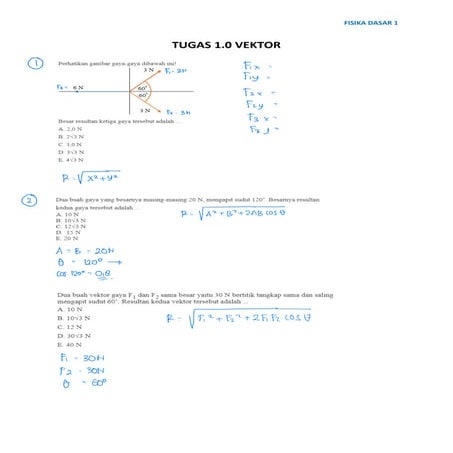 Tugas 1 vektor | PDF